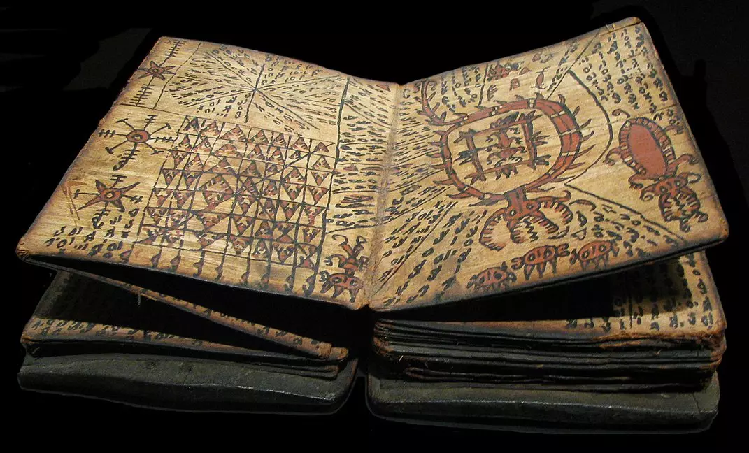 En magisk bok laget av medlemmer av Toba Batak-stammen i Nord-Sumatra