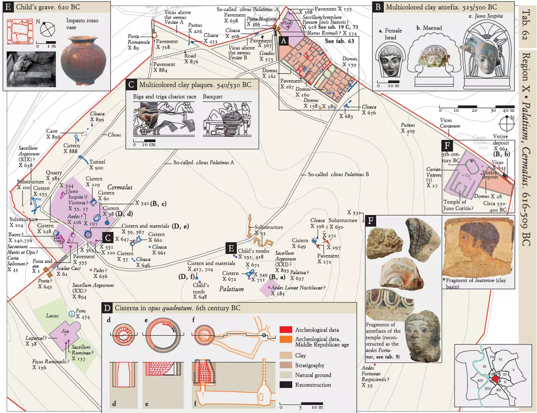 Arheologlar 1500 ýyllyk rim taryhyny bir kartada nädip jemlediler
