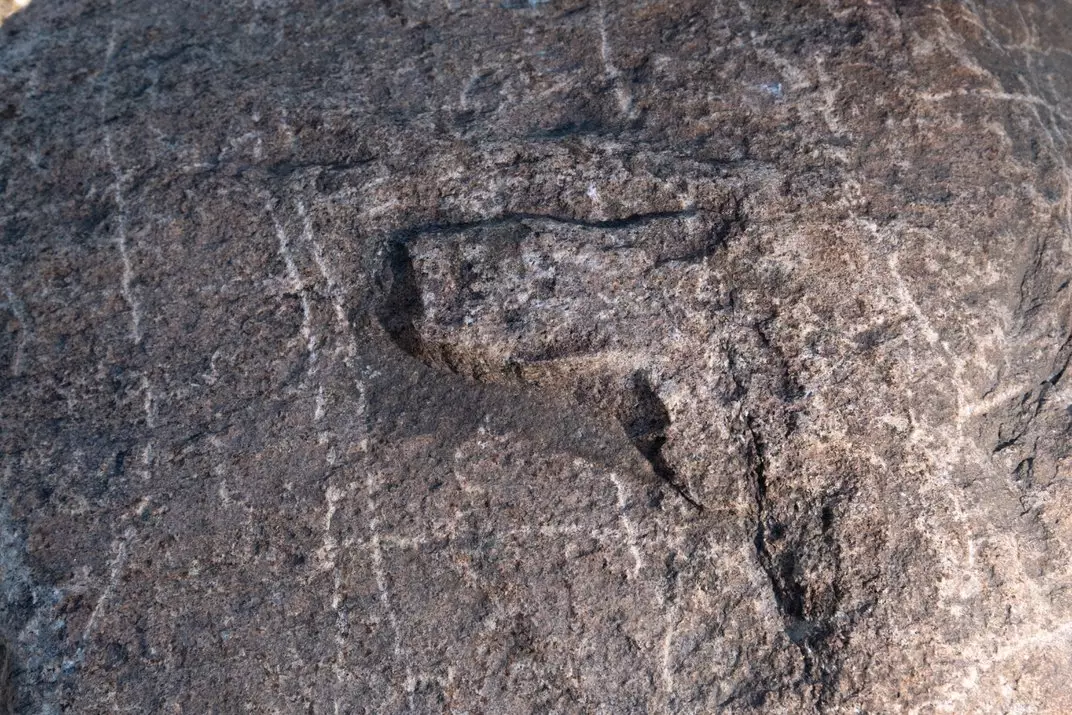 Ansicht der Petroglyphe