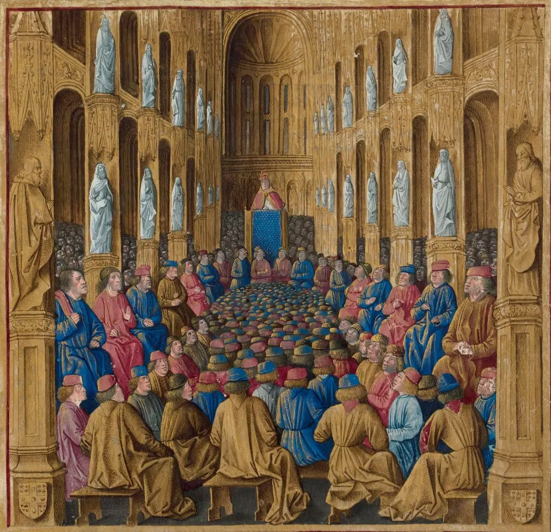 Papež Urban II na koncilu v Clermontu