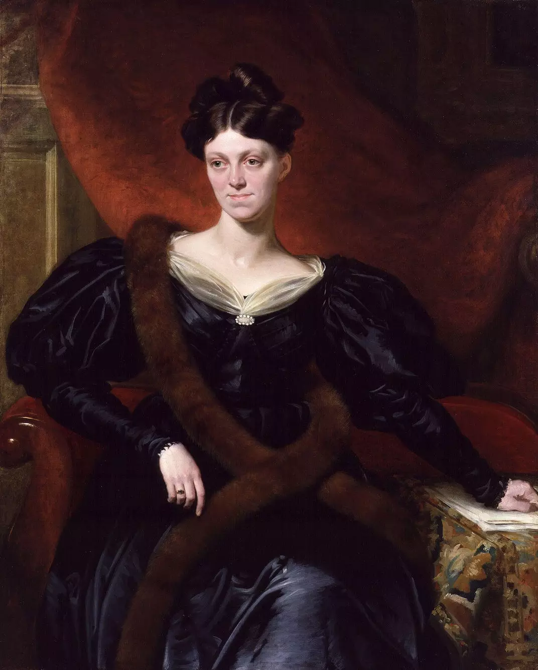 Harriet Martineau, pintado por volta de 1834 por Richard Evans
