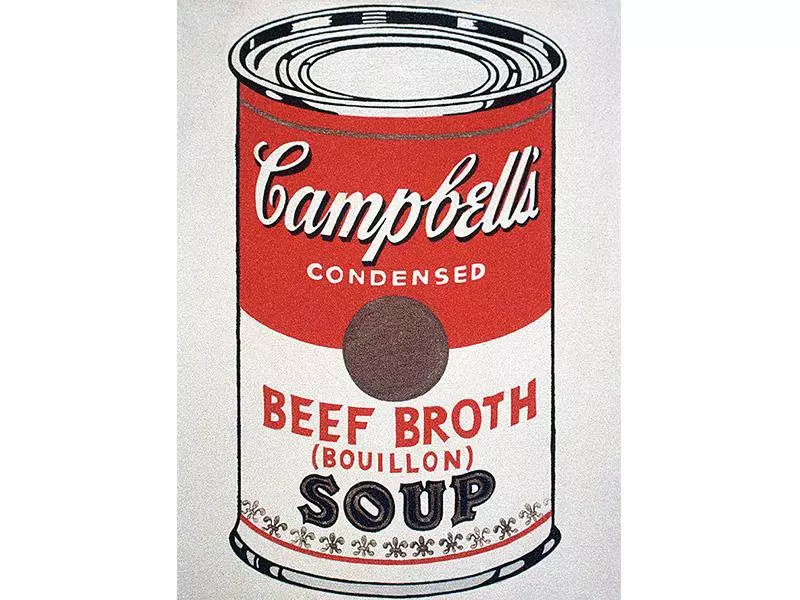 กระป๋องซุปของ Campell โดย Andy Warhol