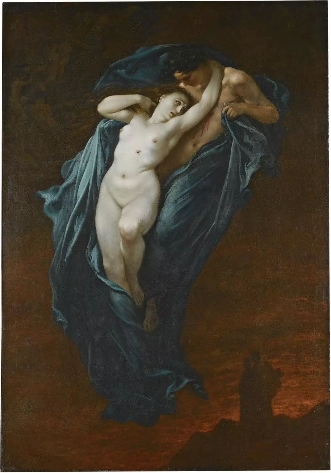 Gustave Doré, Paolo û Francesca da Rimini, 1863