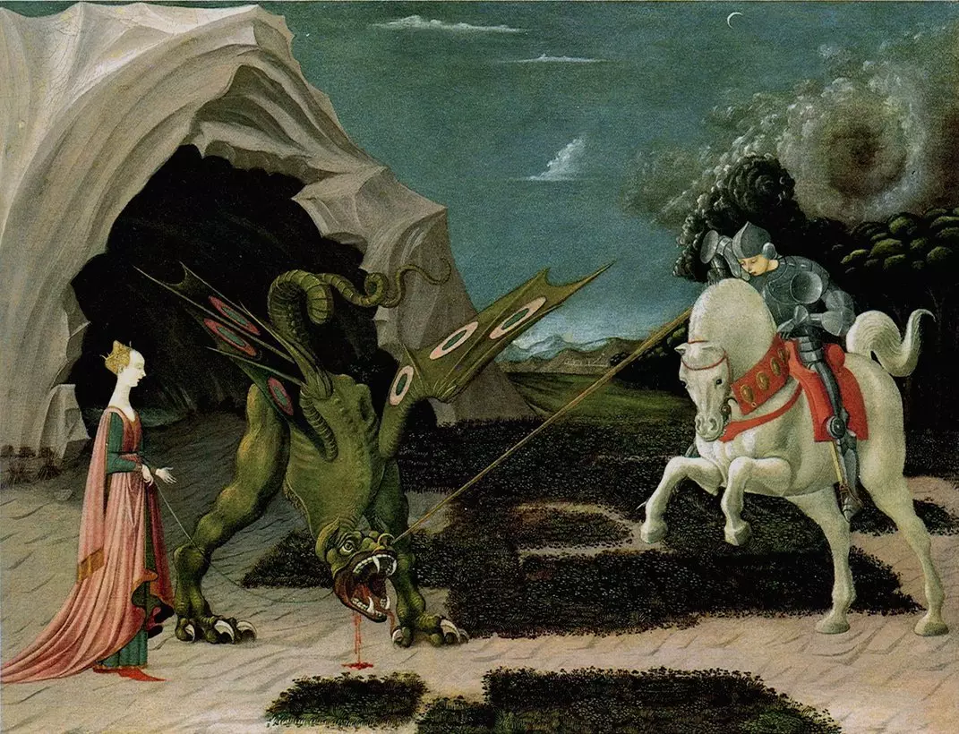保罗·乌切洛，《圣乔治与龙》，约 1470 年