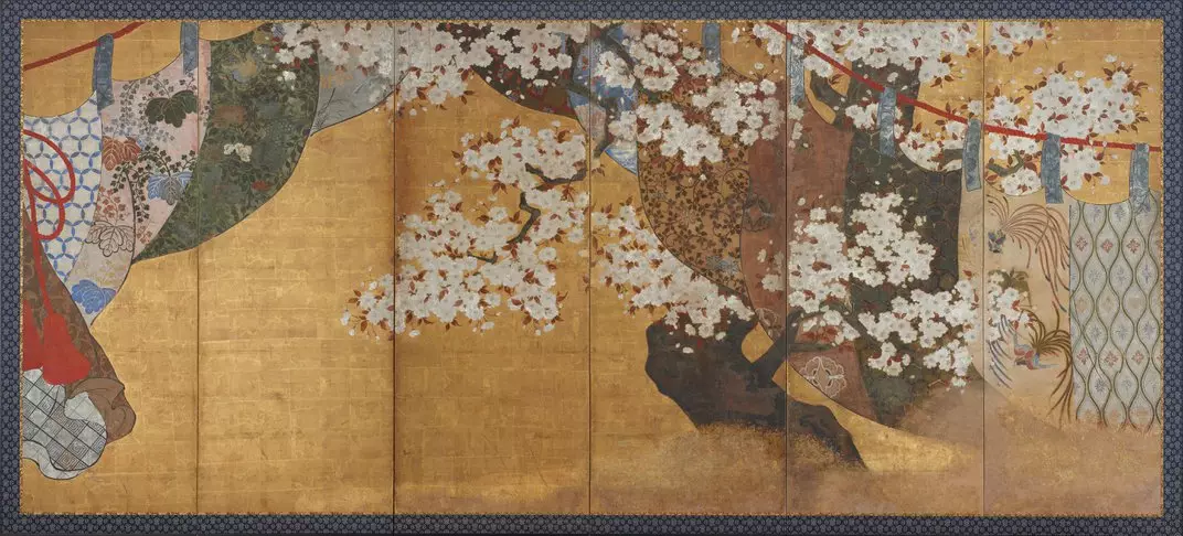 Honra a tradición de ver flores de cereixa nestas obras de arte xaponesas