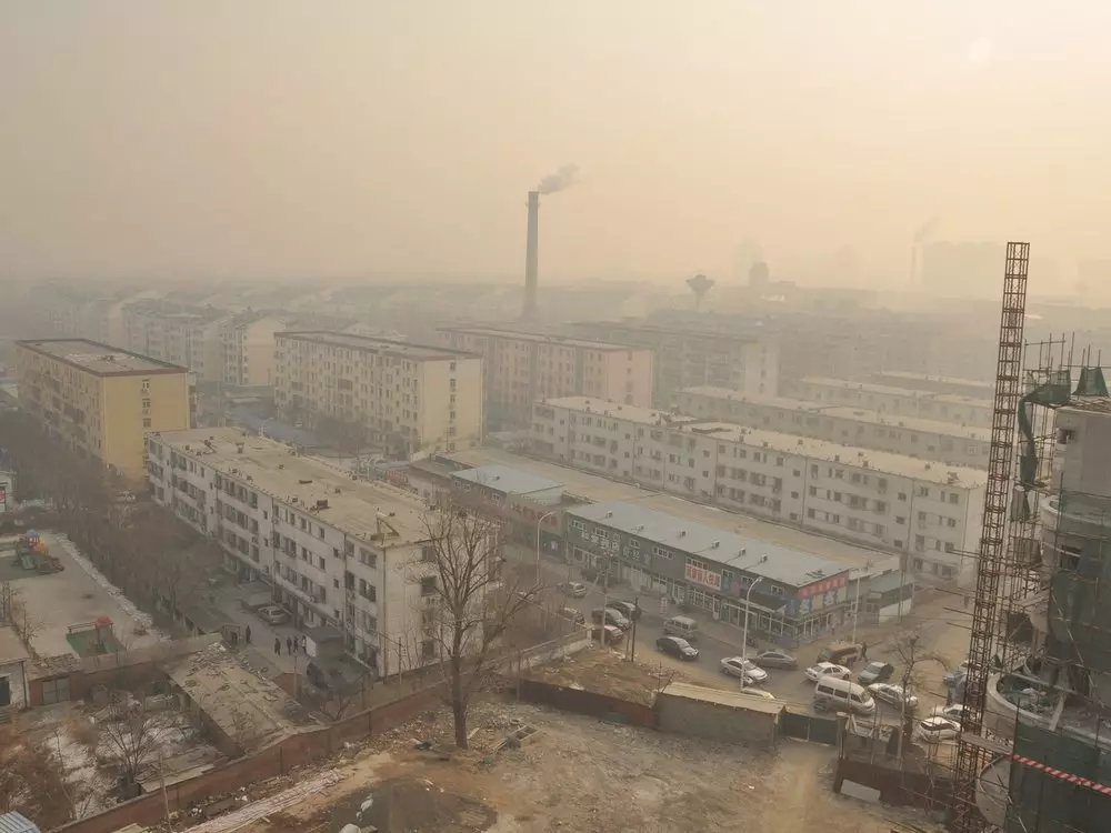 Smog nyob rau hauv ib cheeb tsam Beijing