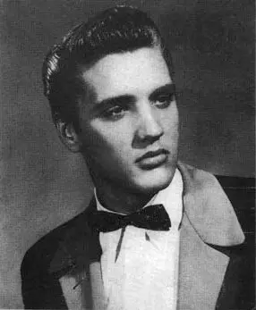 Presley nan yon foto pwomosyon Sun Records, 1954