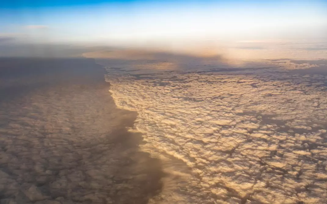 Tempesta di sabbia dall'alto