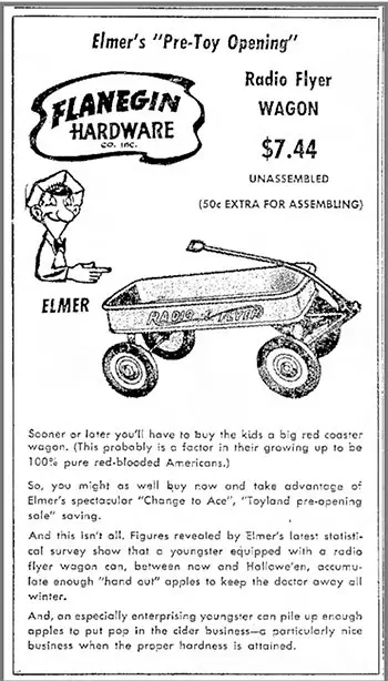Radijo skrajutės reklama 1953 m