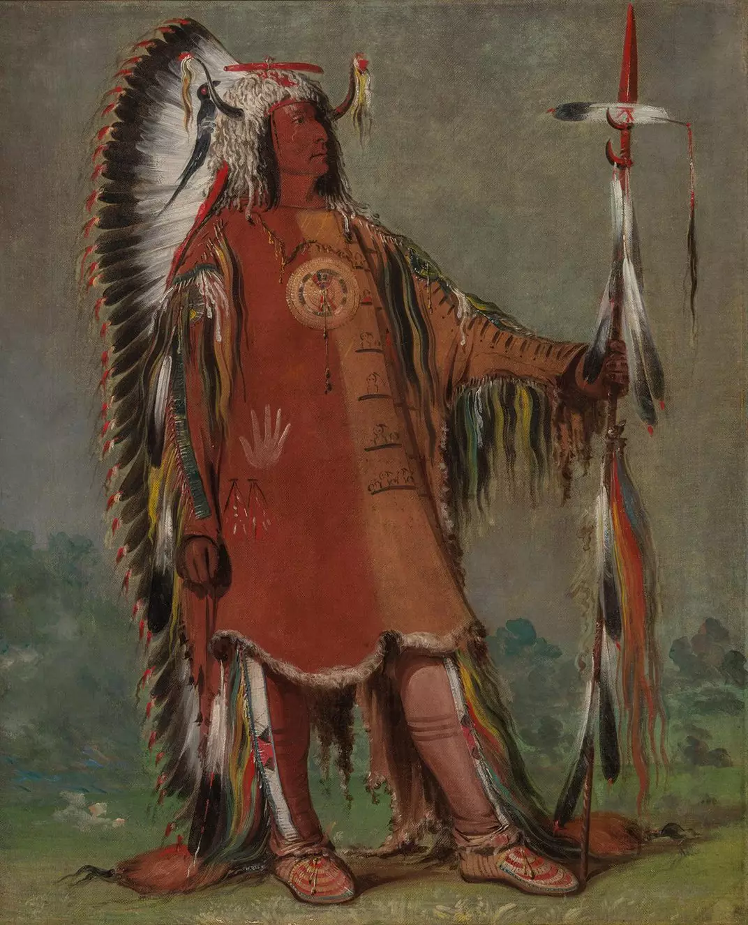 Máh-tot-tóh-pa, George Catlin, 1832