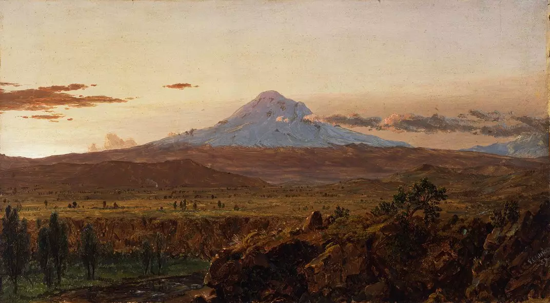 Chimborazo-vuori auringonlaskun aikaan, Frederic Edwinin kirkko