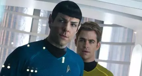 Zachary Quinto naChris Pine mu2013 'Star Trek into Darkness.'