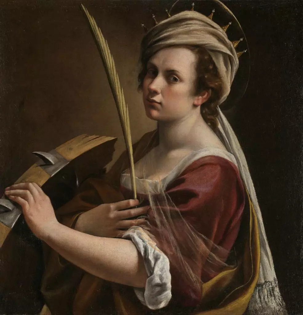 Artemisia Gentileschi Self-Portrait as Saint Catherine of Alexandra