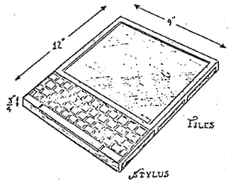 Оригиналь Dynabook өчен Кей иллюстрациясе