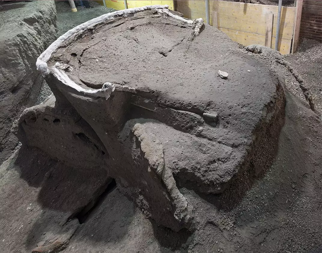 'Wonderbaarlijk' goed bewaarde ceremoniële strijdwagen gevonden in villa buiten Pompeii 33684_2