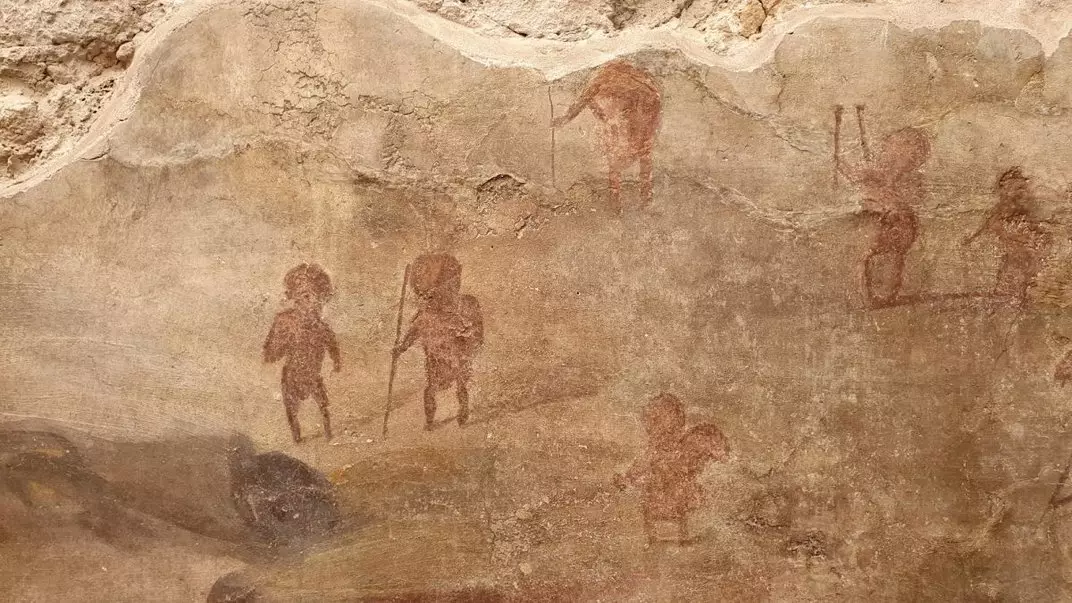 نئے بحال شدہ Pompeiian Frescoes واضح تفصیل سے شکار کے مناظر کو کیپچر کرتے ہیں۔ 33712_7