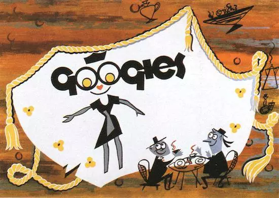 Googies kofi shopu menyu (kusvika 1958)