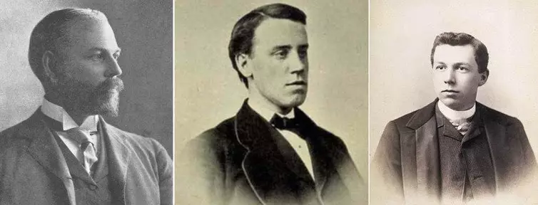 Ernest Fenollosa, suo cugino Joseph Silsbee e il giovane Frank Lloyd Wright