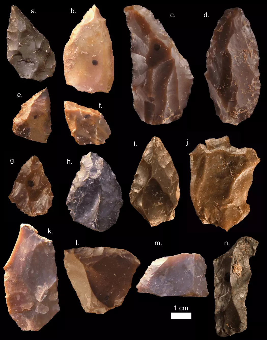 Mamwe eMiddle Stone Age maturusi ematombo kubva kuJebel Irhoud (Morocco)