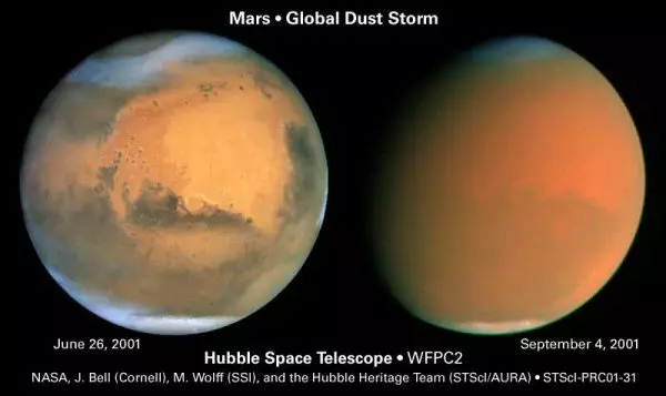 Марс һава торышын зур тузан бураннары чакыра - Менә ни өчен