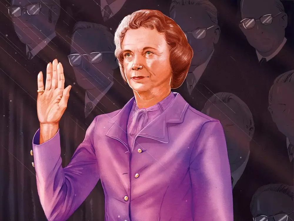 Ilustración de Sandra Day O'Connor