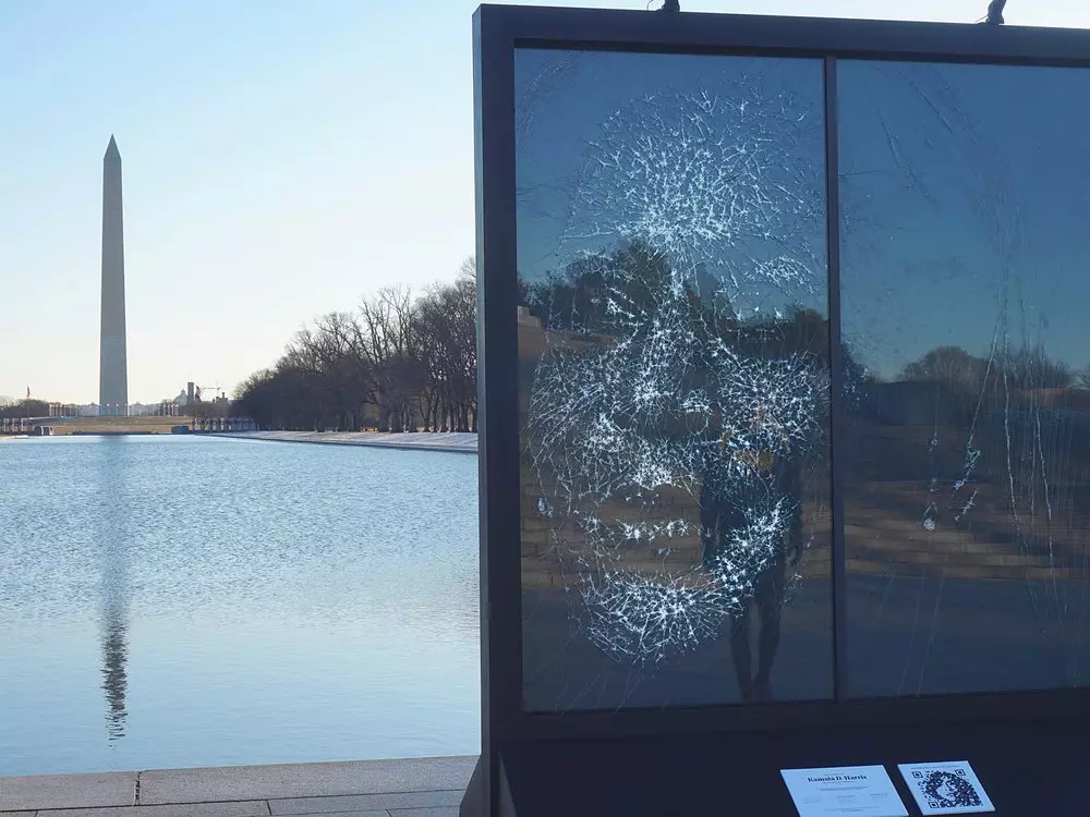 Kamala Harris Portrait lässt sich von der Glasdecke inspirieren, die sie zerschmetterte