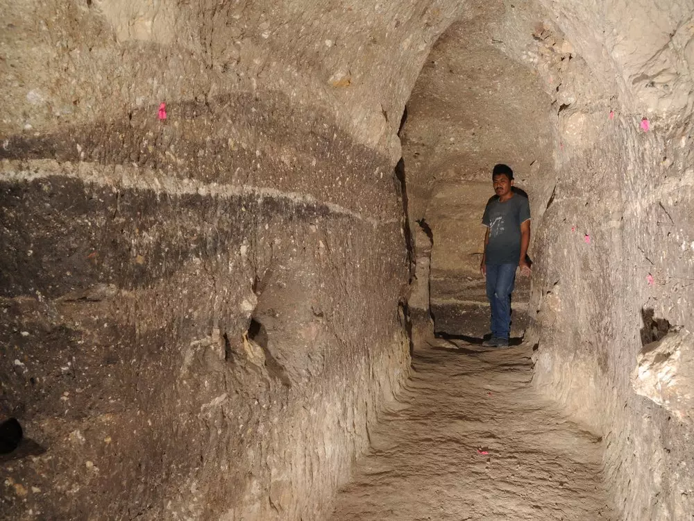 Eine Tunnelgrabung in Guatemala