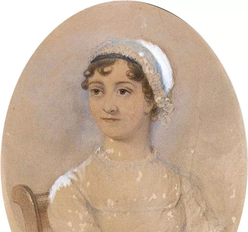 Jane Austen los ntawm James Andrews, watercolour, 1869 (c) Private collection, courtesy of the 19th Century Rare Book and Photograph Shop, Stevenson, Maryland..jpg