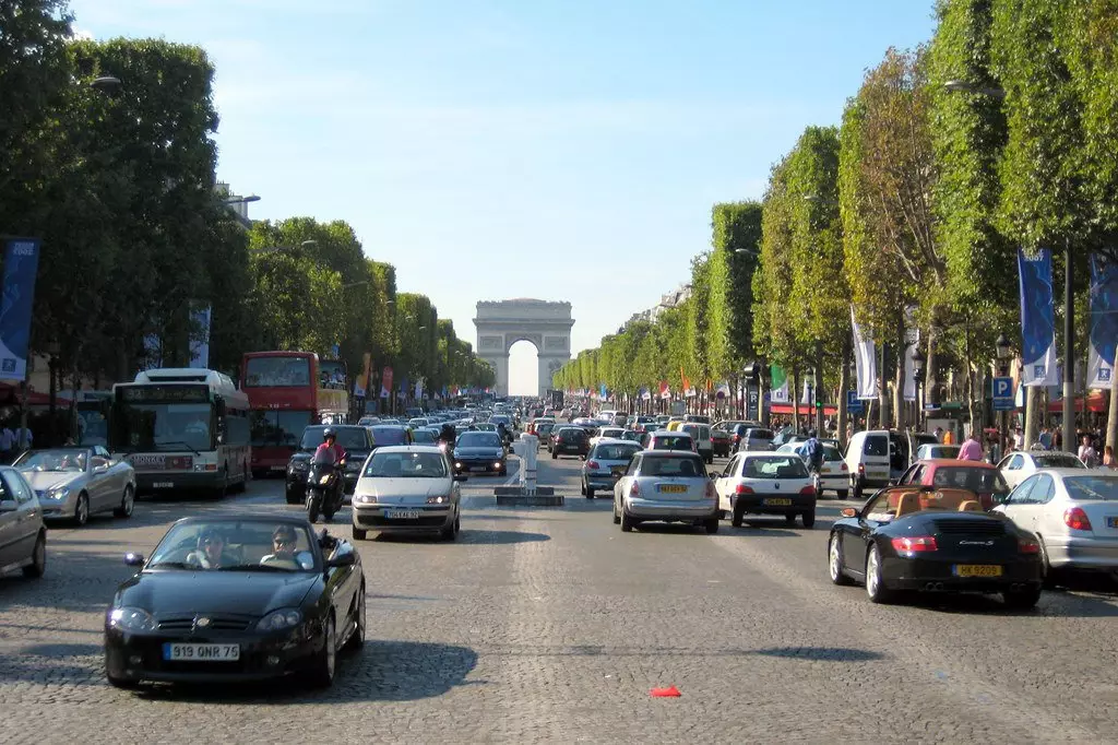 Trafiki ya Champs-Élysées
