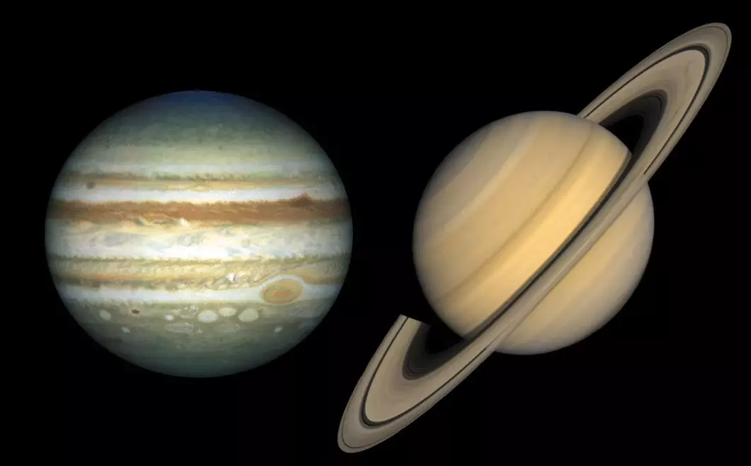 Jupiter und Saturn
