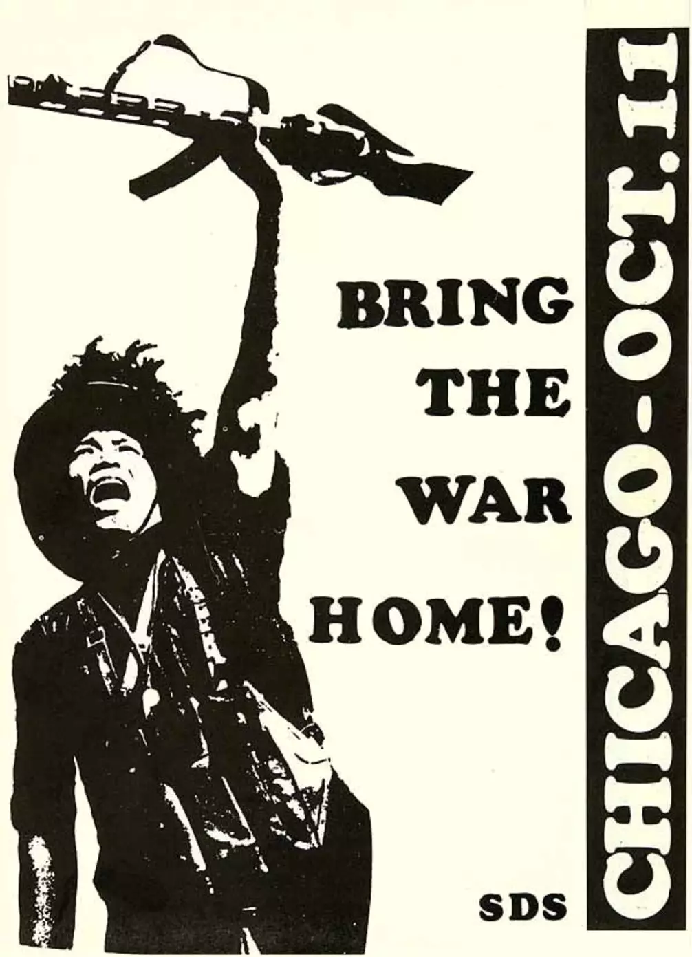 Плакат з дэманстрацый «Дні лютасьці» 1969 года
