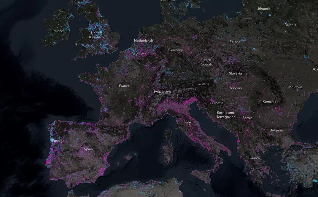 Ohromující mapa ukazuje změny světla v noci po celém světě 36962_1