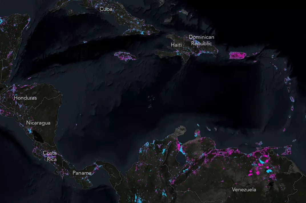 Ohromujúca mapa ukazuje zmeny svetla v noci po celom svete 36962_2