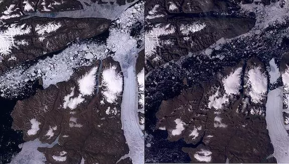 Ο παγετώνας Petermann της Γροιλανδίας