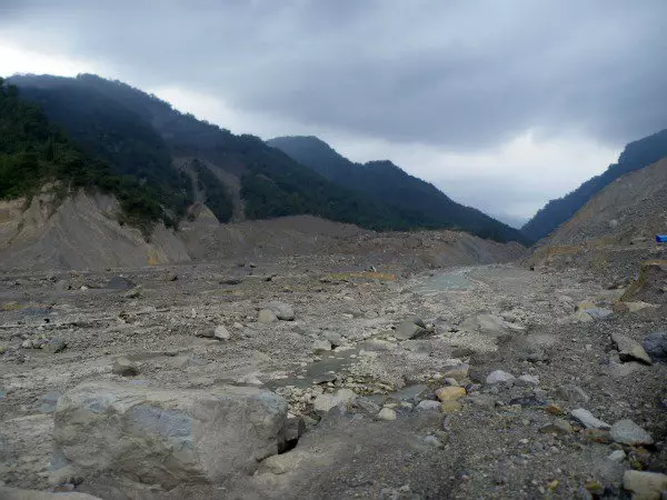 Поглед на рушевине тајванског клизишта Ксиаолин.