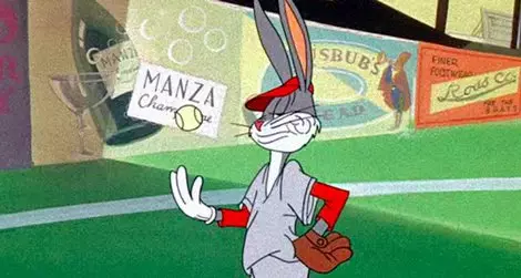 Подача Багза Банни в игре Baseball Bugs.