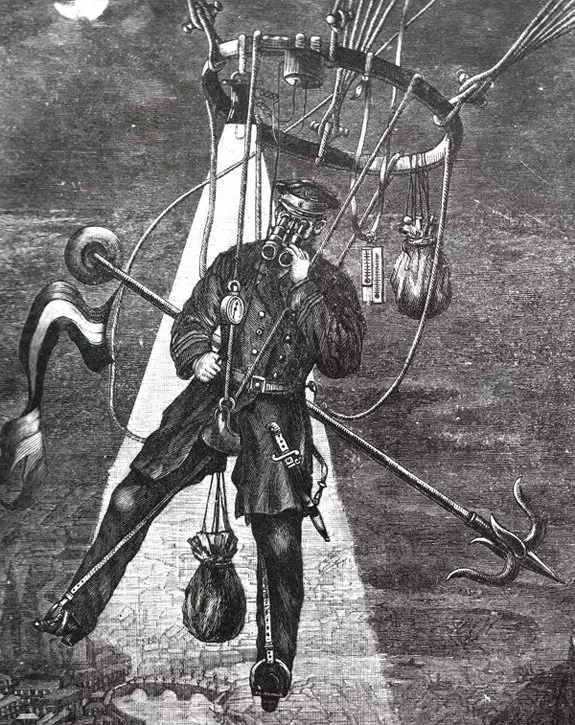 George Rodek's Saddle Balloon (1895)