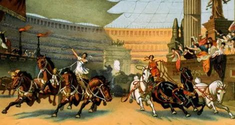 Ein römisches Wagenrennen