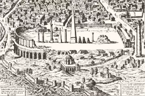 Die Ruinen des Hippodroms von Konstantinopel