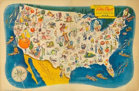Tämä vuoden 1945 ruokalista asettaa Ohion kaiken ytimeen.