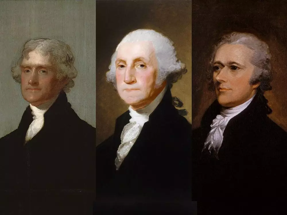 Jefferson, Uashington, Hamilton