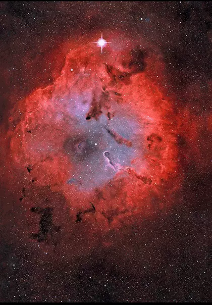 Matalaadda 3D ee tijaabada ah ee nebula IC 1396