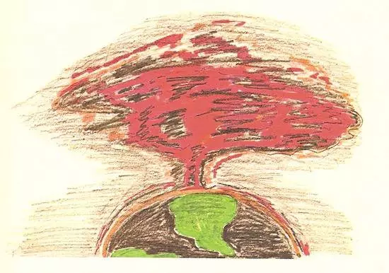 تینا کامبیتسیس آخرالزمان ابر قارچی را تصور می کند که تمام حیات روی زمین را از بین می برد