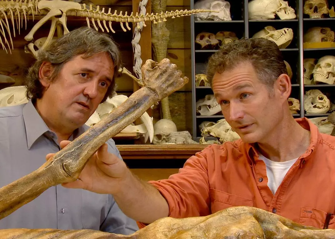En Kënschtler erstellt eng detailléiert Replica vum Ötzi, dem 5.300 Joer ale 