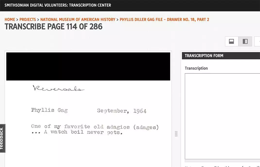 Ilang Volunteer ang Kailangan Upang I-transcribe ang 53,000 Jokes ni Phyllis Diller? 39885_4