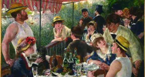 งานเลี้ยงอาหารกลางวันของปาร์ตี้พายเรือ (1881) โดย Pierre-Auguste Renoir