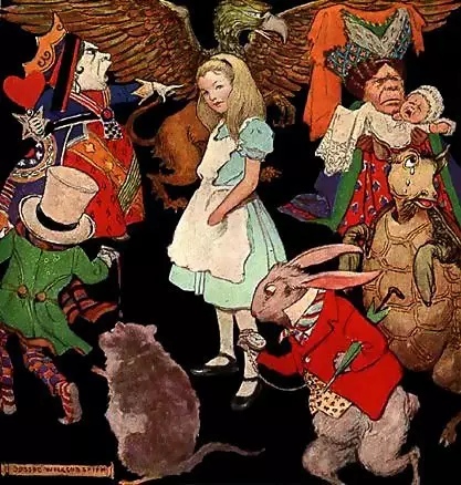 ພາບປະກອບຈາກ The Nursery “Alice” ໂດຍ Lewis Carroll, 1890