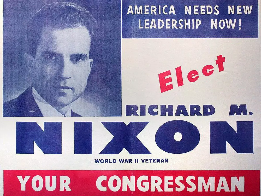 リチャード・ニクソンの議会キャンペーンに代わって配布された選挙チラシ/ポスター、1946年