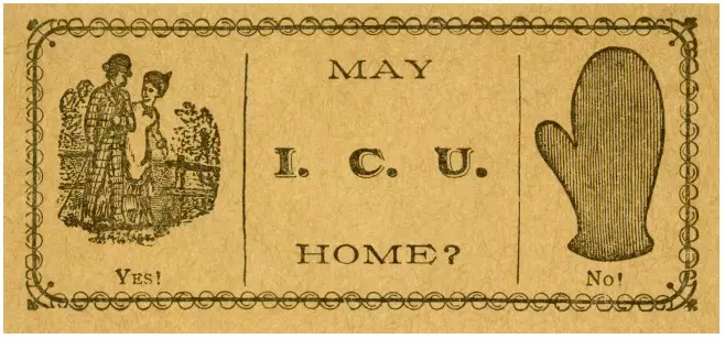 Invece di linee di raccolta scadenti, gli americani del 19° secolo distribuivano biglietti da visita 40615_4