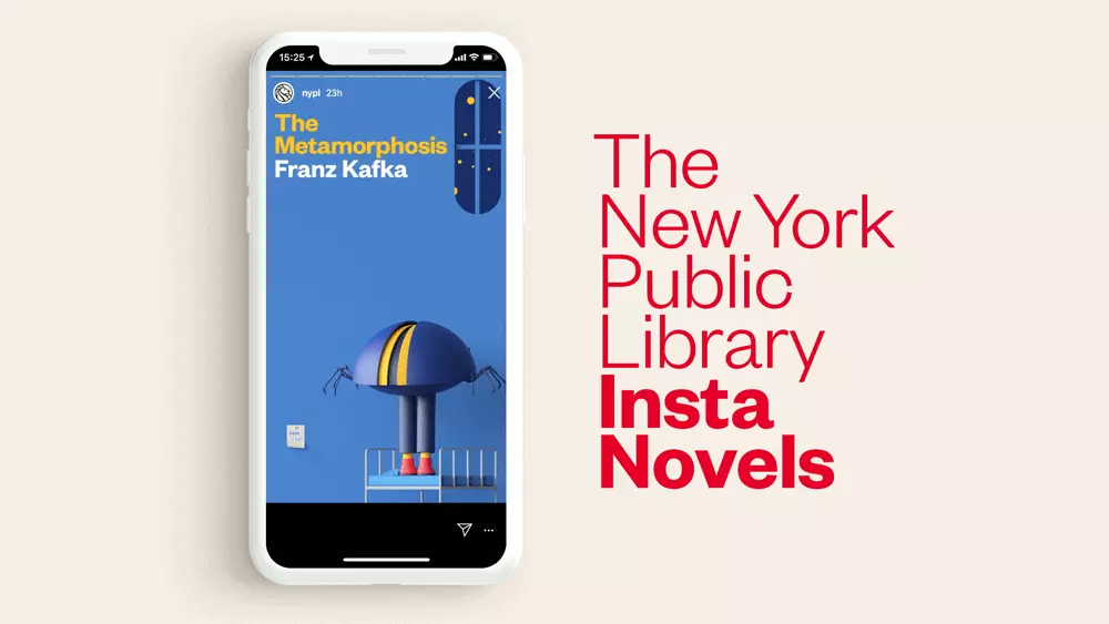 Waqa 'l isfel mit-toqba tal-fenek bil-verżjoni Instagram ta' Classic Tales tal-Librerija Pubblika ta 'New York